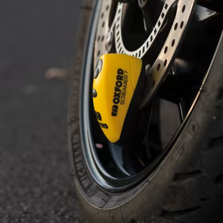 Oxford Screamer 100db Alarm Disc Lock - Yelow / Black – Adventure On Store