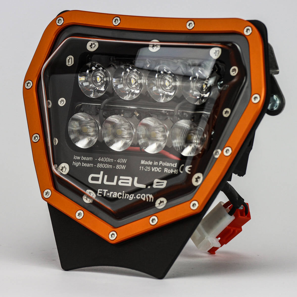 Dual.8 Headlight for KTM 150-500cc 2024 up TBI/ EXC-F/XC/XC-F ...